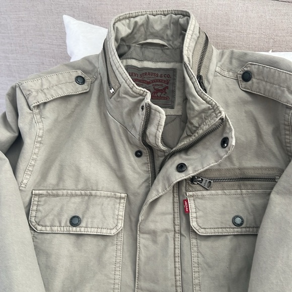 Levi's | Jackets & Coats | Levis Mens Cotton Filled Military Jacket ...